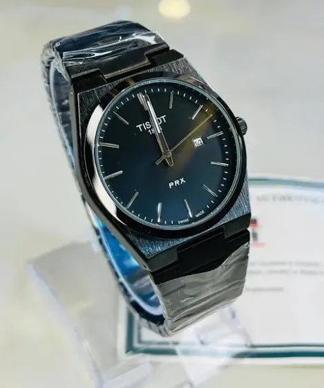 Tissot Prx Full Black Plain Dial Japanese Quartz Machine – luxurystoree